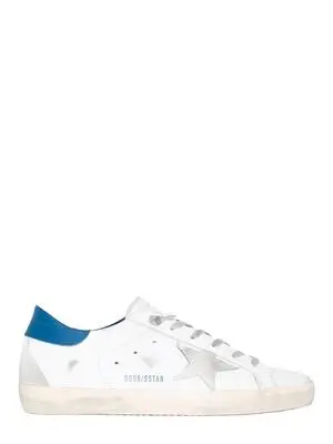 GOLDEN GOOSE Superstar Lace Up Sneakers - White/royal Blue