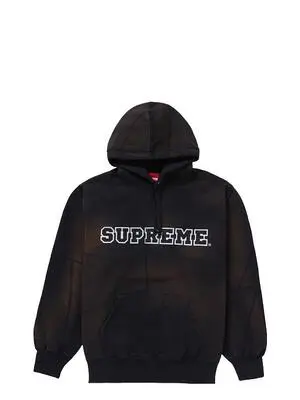Supreme Patchwork Hooded Sweatshirt - Black
