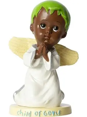 GOLF Child Of Ceramic Angel Figurine - Multicolor