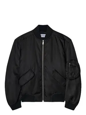Off-White Zip-fastening Bomber Jacket - Black
