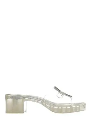 Gucci 60mm Rubber Slide Sandal - Clear