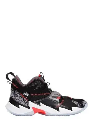 JORDAN Why Not Zer0.3 Cement Sneakers - Black/bright Crimson/cement Grey