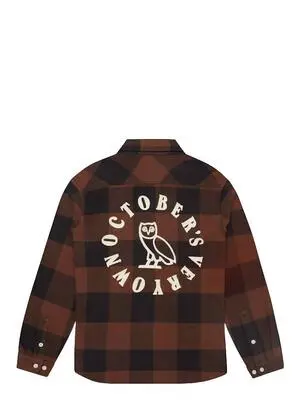 OVO Buffalo Plaid Flannel Shirt - Brown