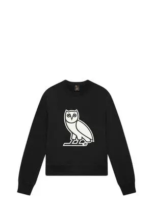 OVO Chenille Crewneck Sweatshirt - Black