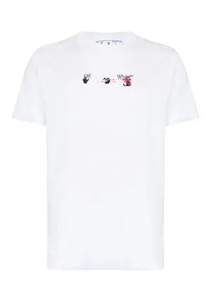 OFF-WHITE Off Acrylic Arrow Logo Print T-shirt