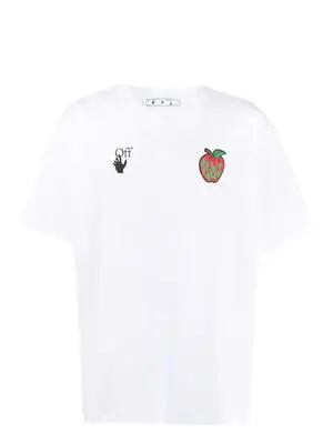 Off-White Off Apple Arrow Print T-shirt - White