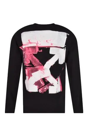 Off-White Acrylic Arrow Long Sleeve T-shirt - Black