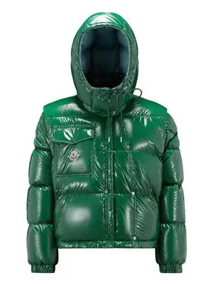 Moncler Karakorum Ripstop Short Down Jacket - Green (i20931a0018359607854)