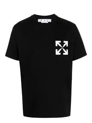 Off-White Off Off Arrows Print Tshirtin - Black/white