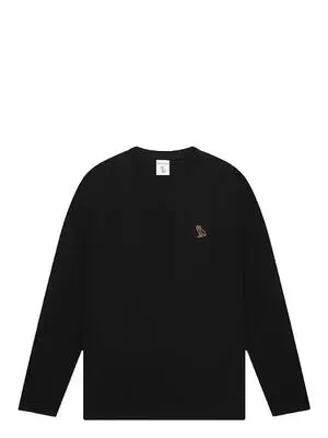 OVO Essentials Longsleeve T-shirt - Black