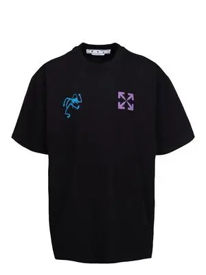 Off-White 90's Liquid Oversized Tshirtin - Black