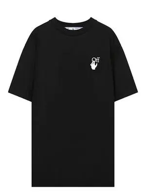 Off-White Oversized Arrows Marker Print T-shirt - Black