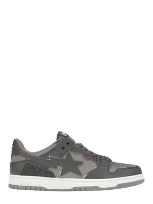 BAPE A Bathing Ape SK8 Sta Sneakers Grey/gold/light Grey
