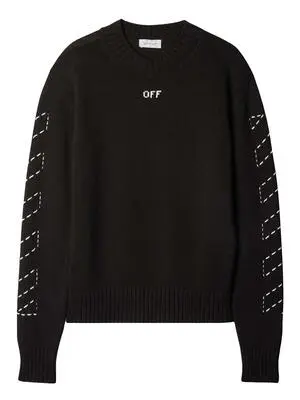 Off-White Crewneck Sweatshirt - Black