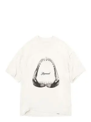 REPRESENT Shark Jaws T-shirt - Flat White