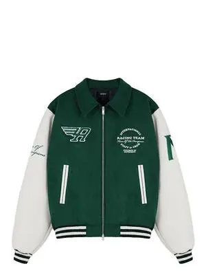 REPRESENT Racing Team Varsity Jacket - Racing Green