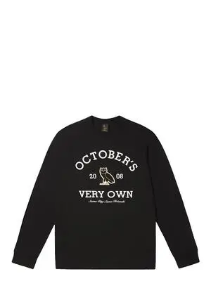 OVO Collegiate Longsleeve T-shirt - Black
