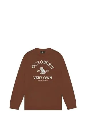OVO Collegiate Crewneck Sweatshirt - Brown