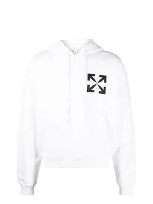 Off-White Arrows Print Hoodie - White/black