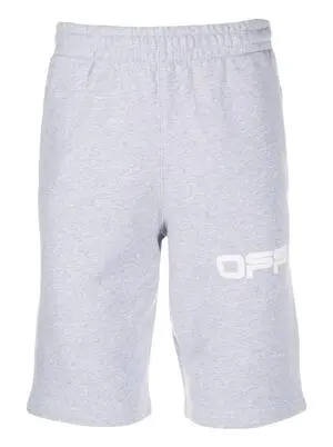 Off-White Airport Tape Sweatshorts - Grey