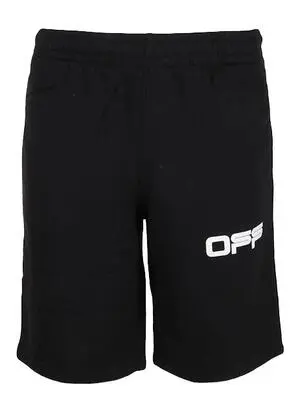 Off-White Airport Tape Sweatshorts - Black