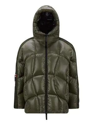 Moncler X Adidas Originals Beiser Short Down Jacket - Dark Green