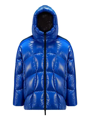 Moncler X Adidas Originals Beiser Short Down Jacket - Dark Blue