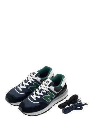NEW BALANCE 574 Legacy Eye Junya Watanabe Sneakers - Navy Blue/black/green