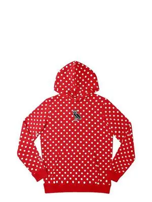 OVO Owl Polka Dot Hoodie Red