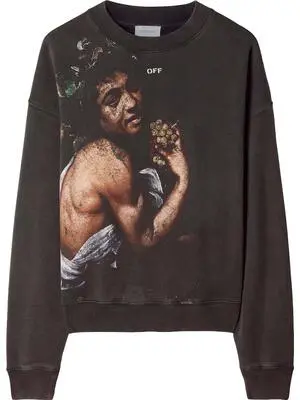 Off-White Bacchus Cotton Sweatshirt - Brown/print