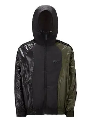 Moncler X Adidas Originals Balzers Short Down Jacket - Black & Green