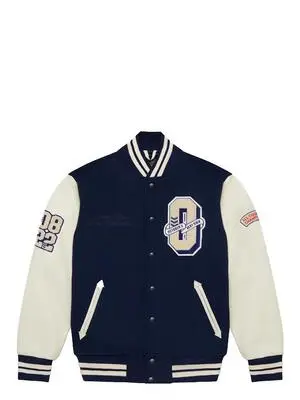 OVO Collegiate Varsity Jacket - Navy Blue