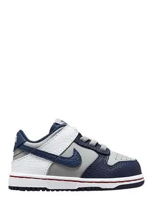 Nike Dunk Low Emb Nba 75th Anniversary Brooklyn Nets Toddler Sneakers - Grey Fog/white/blue Void