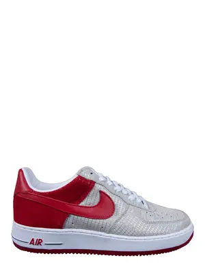 Nike Air Force 1 Low Christmas Sneakers Metallic Silver/varsity Redone-colorwhite