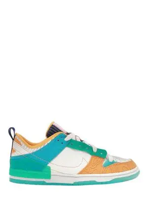 Nike Dunk Low Disrupt 2 Serena Williams Design Crew Sneakers - Summit White/clear Jade/baltic Blue
