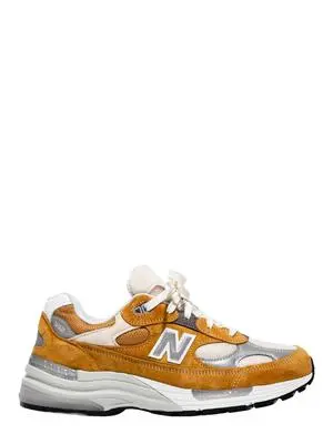 NEW BALANCE 992 Packer Lace Up Sneakers - Yellow/cream
