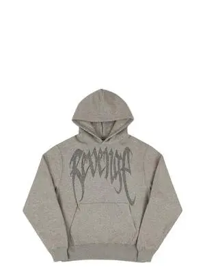 REVENGE Bejeweled Arc Logo Hoodie - Grey