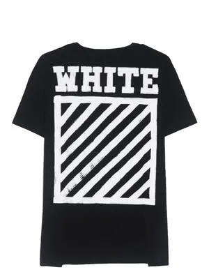 Off-White Off Off Brushed Diag Tshirtin - Black/white