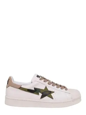 BAPE Bape Skull Sta Sneakers White/beige/green