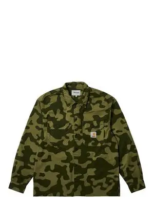 PALACE X Carhartt Wip Longsleeve Master Shirt - Dollar Green Camo