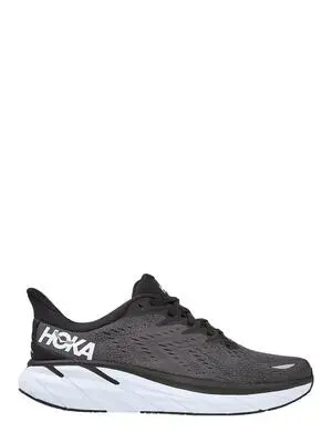 Hoka One One Clifton Athletic Sneakers - Black/white