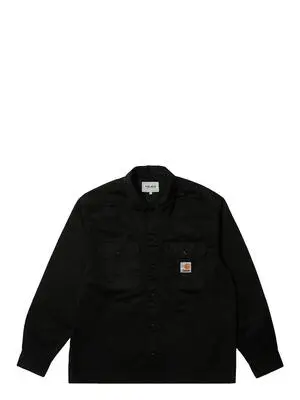 PALACE X Carhartt Wip Longsleeve Master Shirt - Washed Black