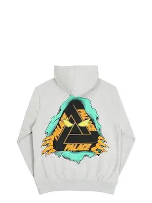 PALACE Triripper Hoodie - Grey Marl