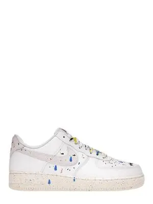 Nike Force 1 Low '07 Lv8 Paint Splatter Sneakers - White/sail