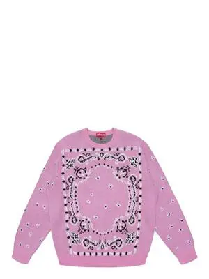 Supreme Bandana Sweater - Light Pink