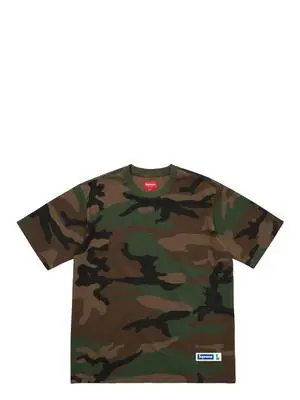 Supreme Athletic Label Short Sleeve Top Woodland Camo
