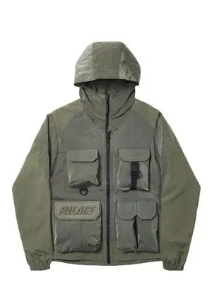PALACE Utility Iridescent Jacket + Vest - Olive