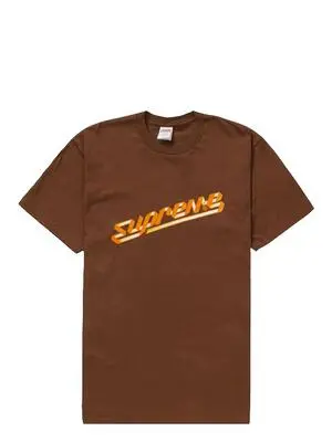 Supreme Banner Tee Shirt - Brown