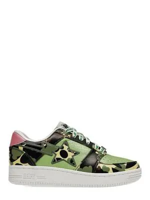 BAPE A Bathing Ape Bape Sta Low Sneakers Green/lime/pink