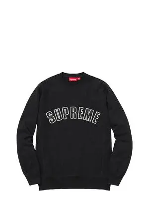 Supreme Arc Logo Crewneck Sweatshirt - Black